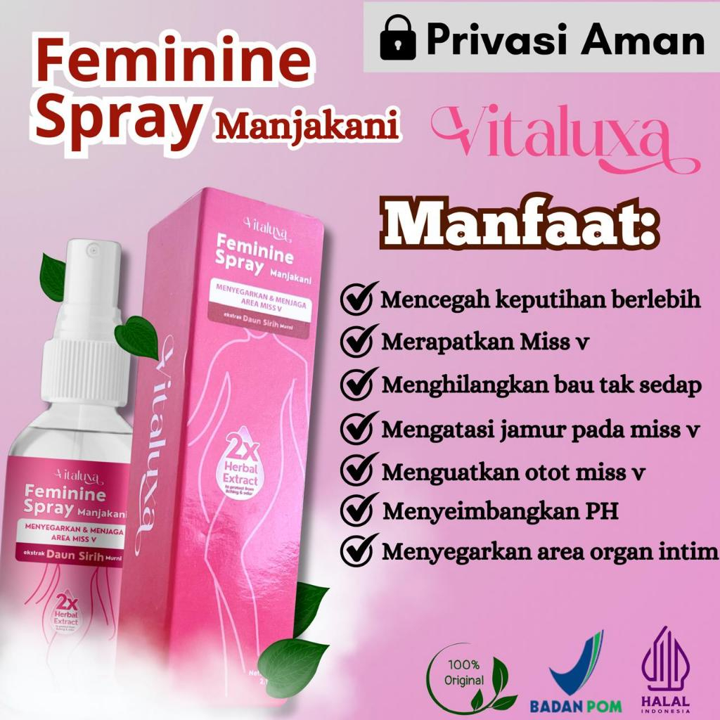 Jual PERAPAT MISS V PERMANEN SERUM VITALUXA FEMININE SPRAY 60ML PERAPAT ...