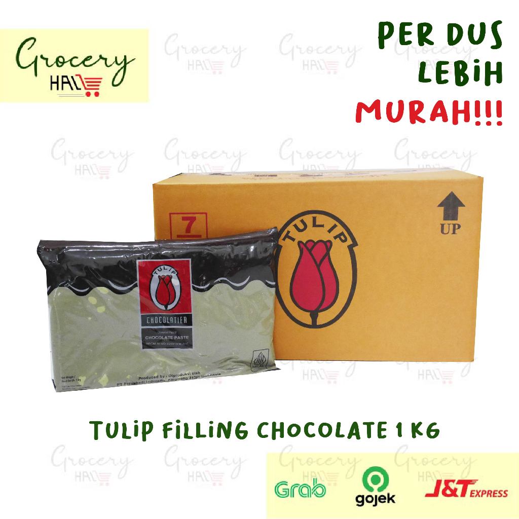 Jual [ HARGA DUS ] TULIP FILLING CHOCOLATE 1 KG - ISIAN ROTI ...