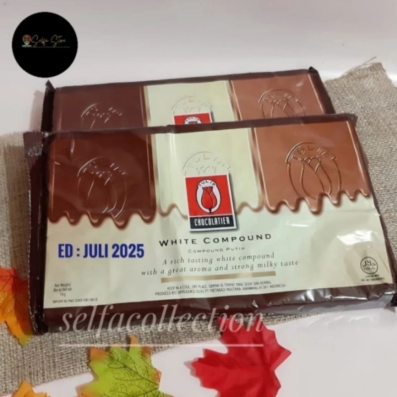 Jual Tulip White Coklat Compound 1kg | Shopee Indonesia