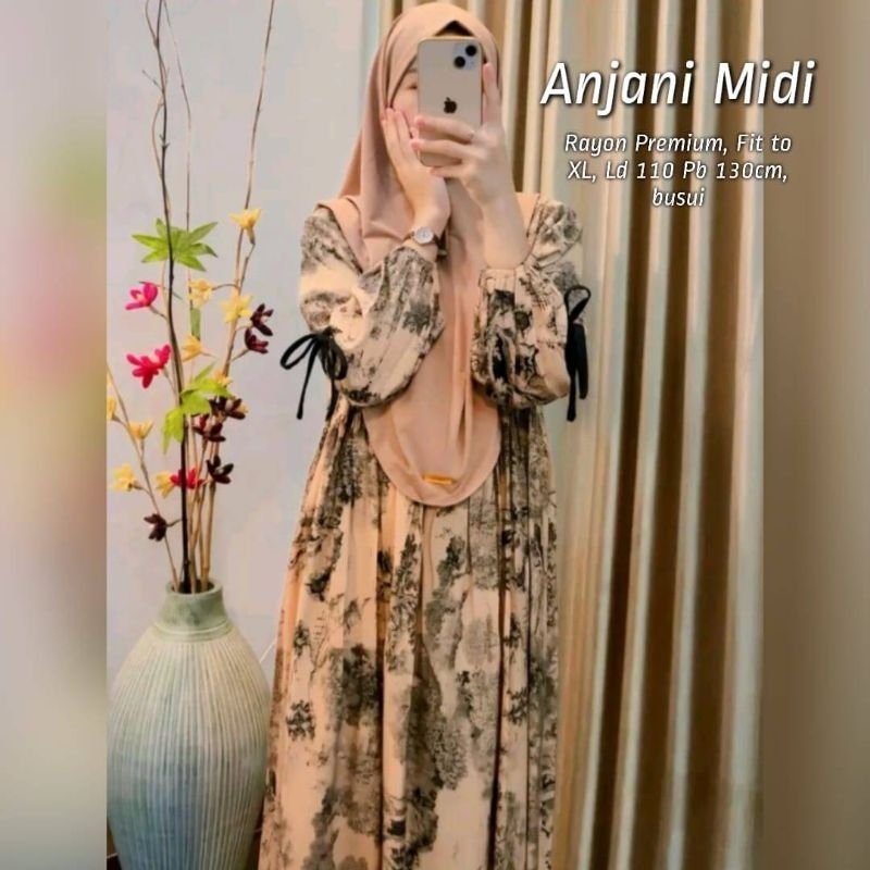 Jual READY SIAP KIRIM ANJANI MIDI FLOWER DAN DASTER ETNIK LABEL JASMINE ...