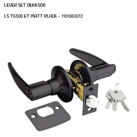 Jual LEVER SET DEKKSON LS T6300 ET MATT BLACK Set Handle Lever LS 6300 ...
