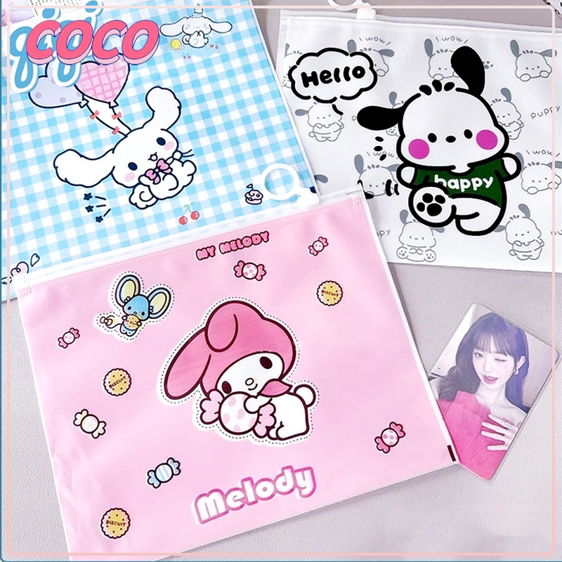 Jual Tas ziplock transparan plastik tab tarik pola kartun San-rio tas ...