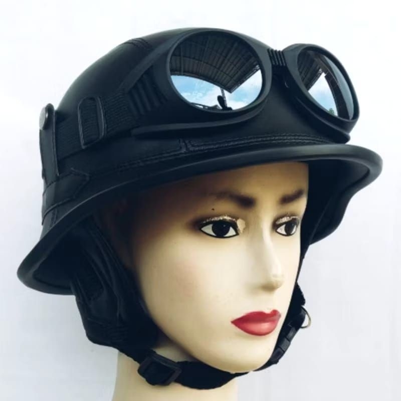 Jual CUCI GUDANG Helm Dewasa Retro Nazi Classic Kulit Sintetis | Shopee ...