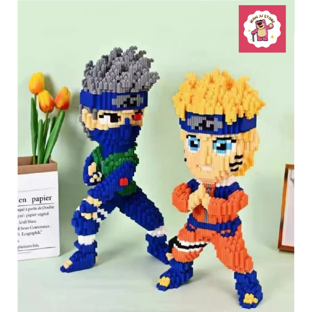Jual Nano Blocks Medium Naruto Kakashi Series 3D Model, Mainan Blok ...