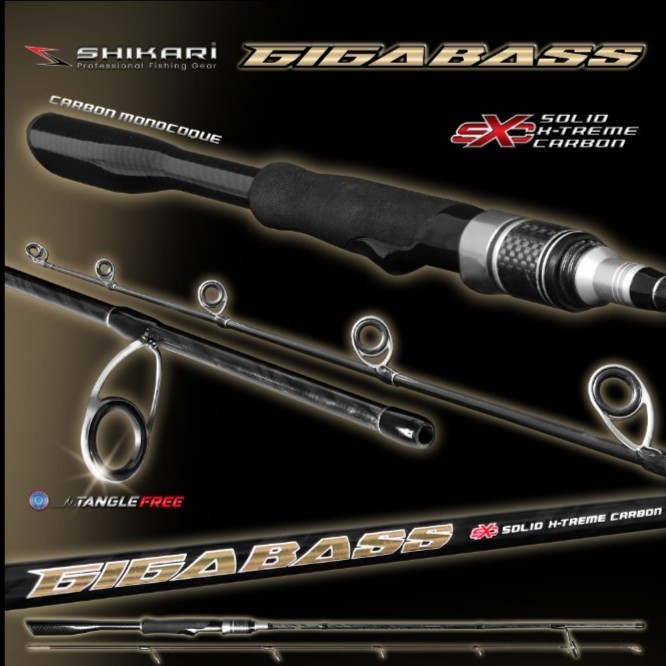 Jual Joran SHIKARI GIGABASS / CAVIAR JS Carbon Solid Japan Style 180cm ...