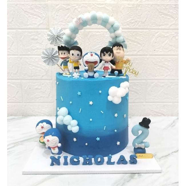 Jual KUE ULANGTAHUN DORAEMON, BIRTHDAY CAKE CUSTOM DORAEMON | Shopee ...