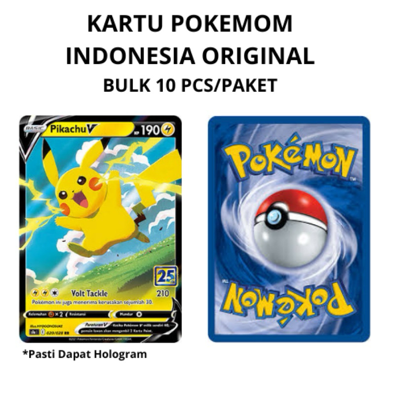 Jual Kartu Pokemon Indonesia Original Bulk 10 Pcs | Shopee Indonesia