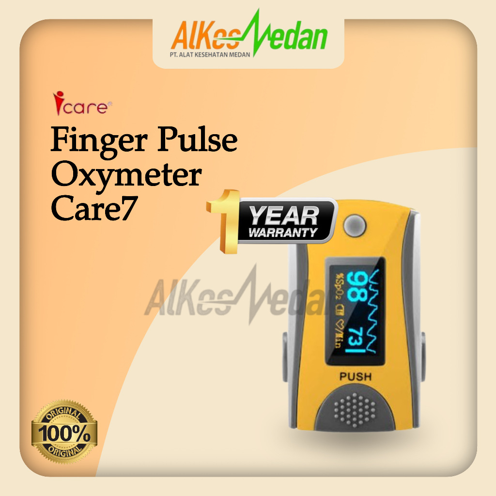 Jual FINGER PULSE OXYMETER ICARE SATURASI KADAR OKSIGEN SPO2 OXIMETER ...