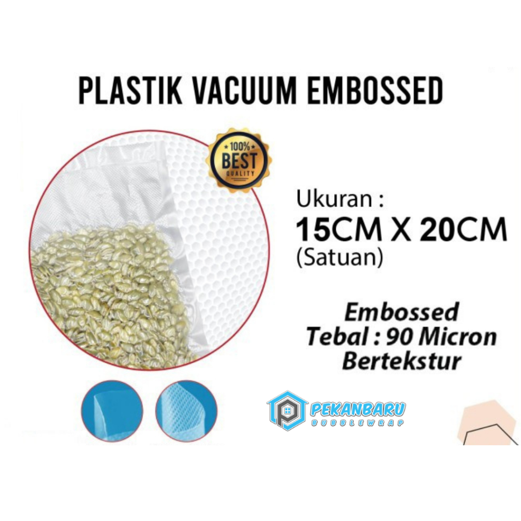 Jual Plastik Vacuum Embossed 15 x 20 cm / Vakum Emboss Delkochoice ...