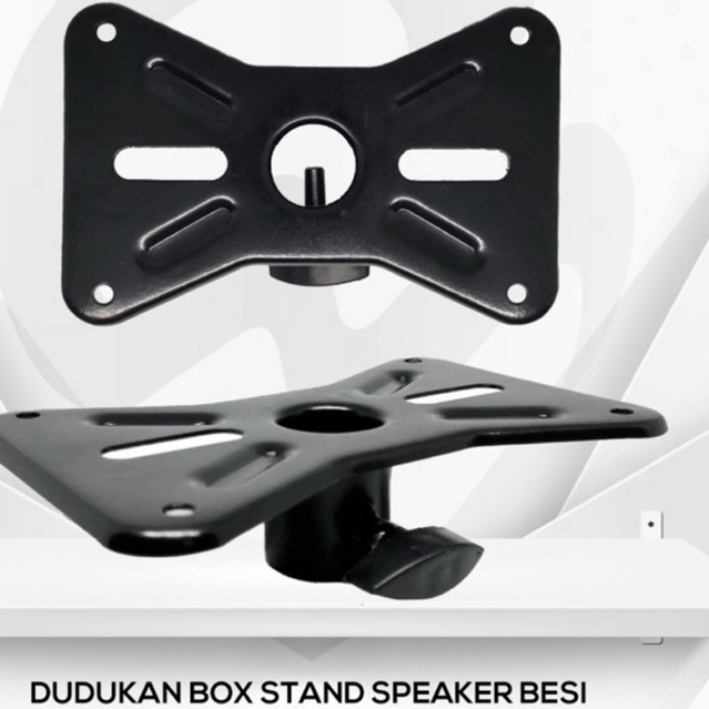 Jual DUDUKAN BOX STAND SPEAKER BESI WARNA HITAM TEBAL BISA UNTUK SEMUA ...