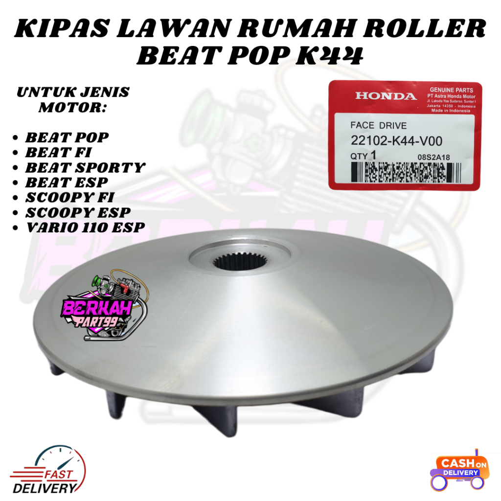 Jual Kipas Lawan Rumah Roller Gigi Face Drive Beat F1 Pop Street Scoopy Esp New VARIO 110 LED ...
