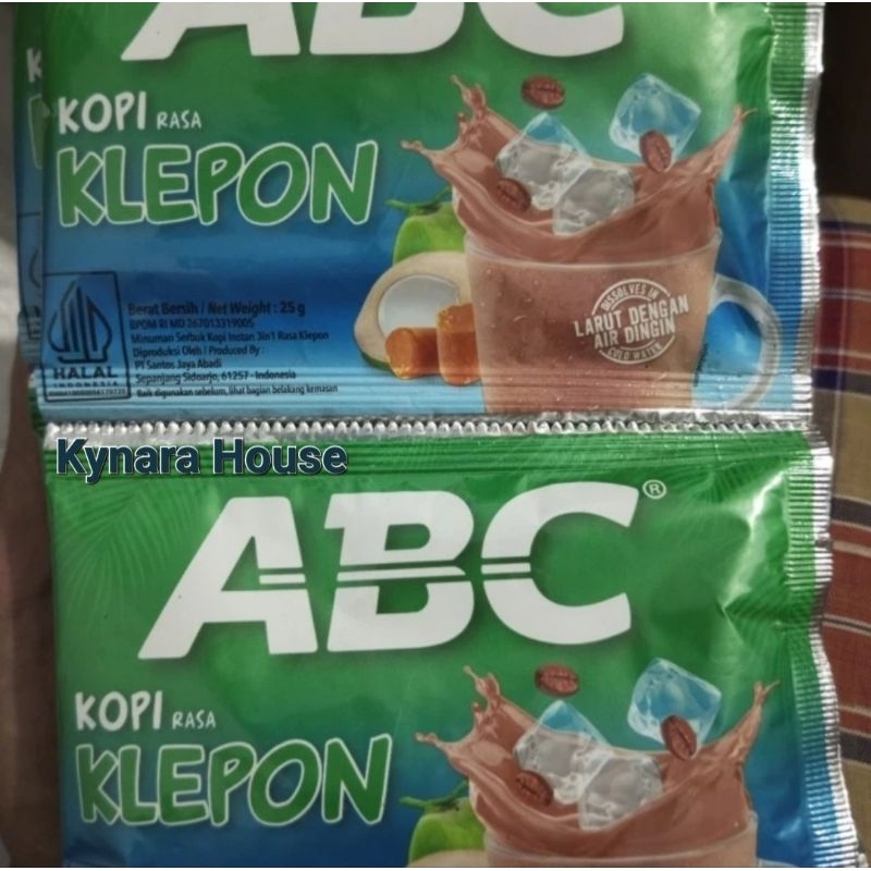 Jual ABC Kopi Instant Klepon 10x25gr (1 dus isi 120 sachet) | Shopee ...