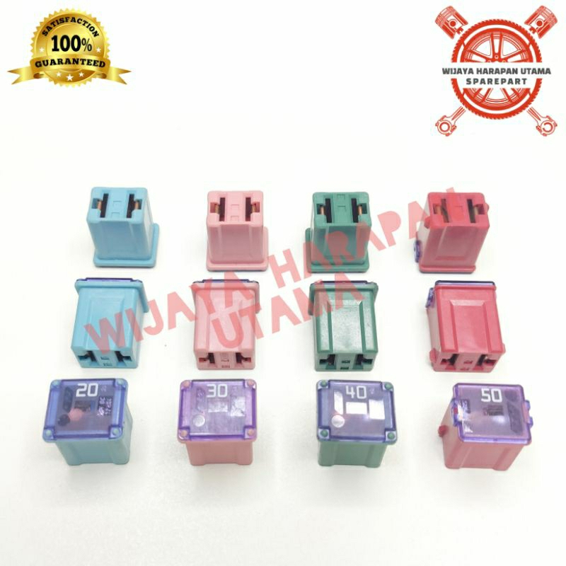 Jual Sekring Pusat Skring Fuse Pusat Mini Kecil 20A 30A 40A 50 Ampere ...