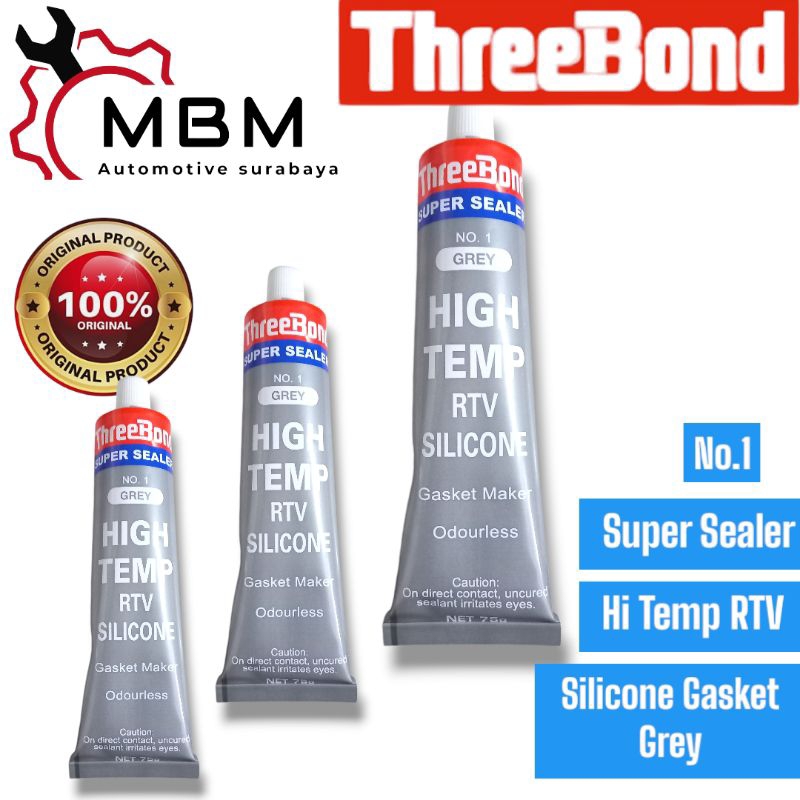 Jual Threebond High Temp RTV Silicone Gasket Sealer Grey | Shopee Indonesia