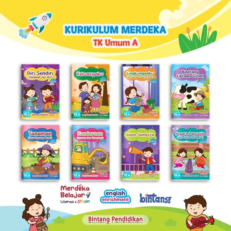 Jual Buku paket TK.A dan TK.B (Umum) - Kurikulum Nasional/Merdeka/ Deep ...