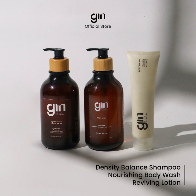 Jual GIN Bundling Complete Set | Body care set | Body wash | Body Lotion | Shampoo | Shopee ...