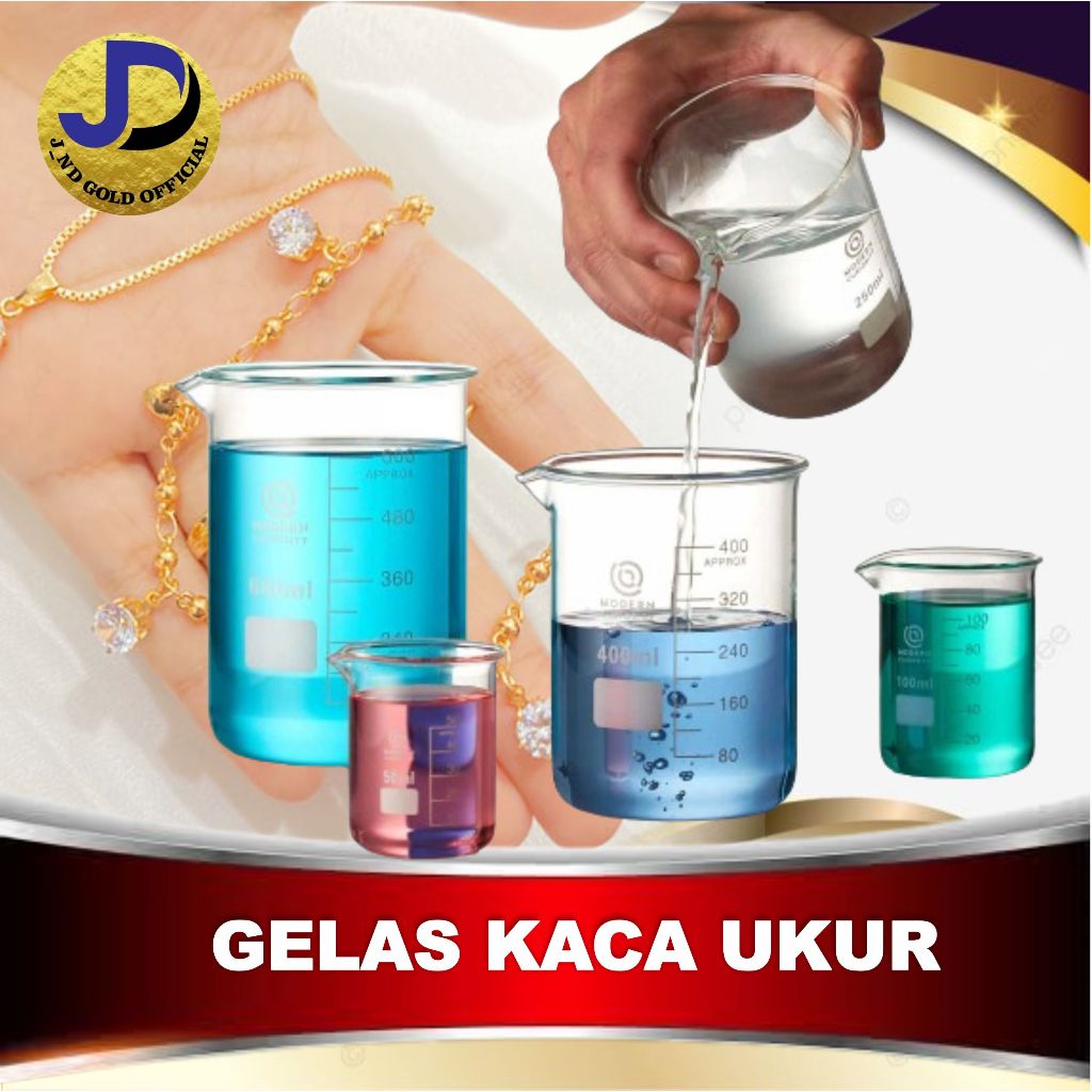 Jual Gelas Ukur Lab Bahan Kaca Berbagai Ukuran | Shopee Indonesia