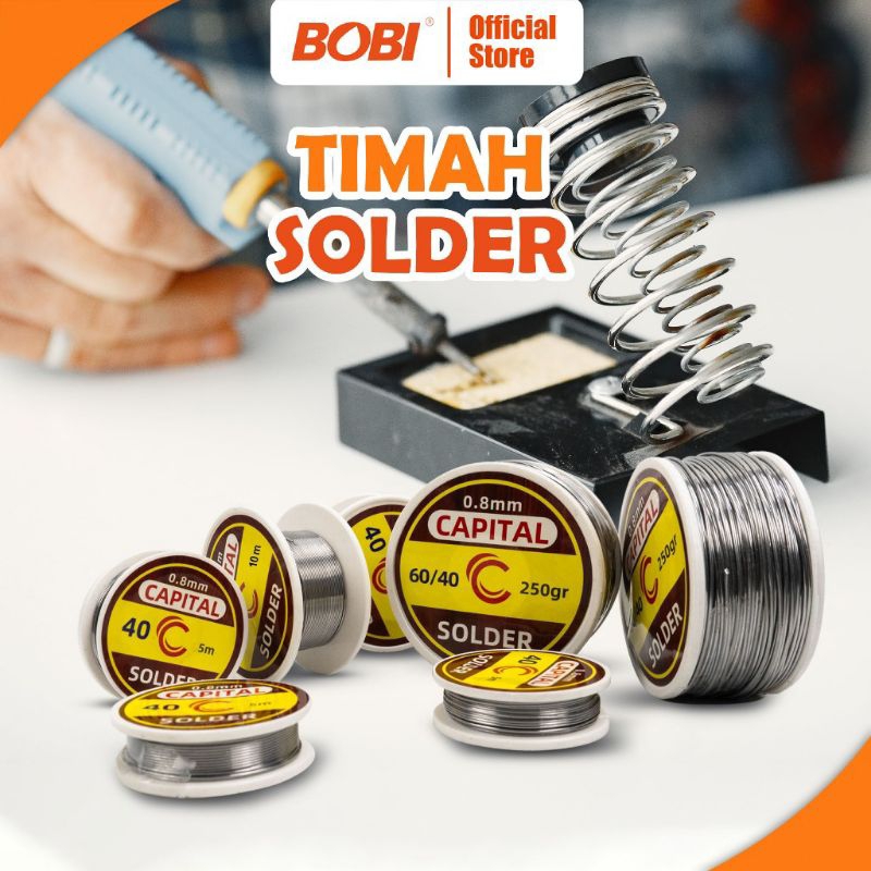 Jual Kawat Timah Solder-kecil 0,6mm / timah solder ketebalan 0,6mm ...