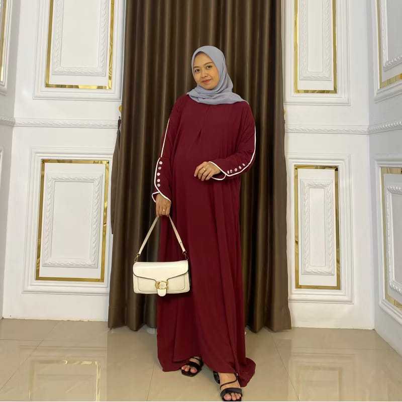 Jual GAMIS ABAYA HABIBAH KATUN PREMIUM GAMIS ABAYA DRESS BATWING GAMIS TERBARU | Shopee Indonesia