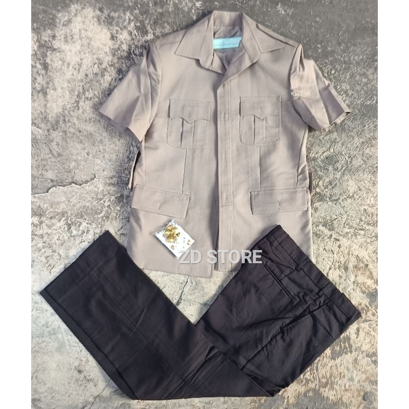 Jual Seragam PDU 4 Coklat Jatah POLRI/Seragam PDU 4 POLISI | Shopee ...