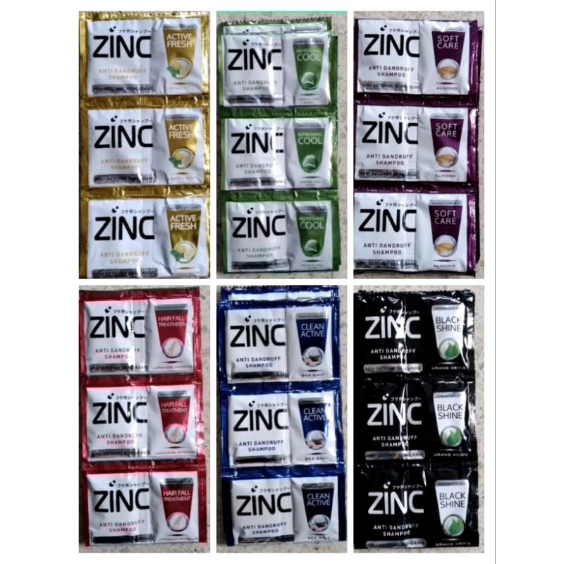 Jual SAMPO ZINK SACHET 10 ML 1 RENTENG 12 SACHET (24pcs) | Shopee Indonesia