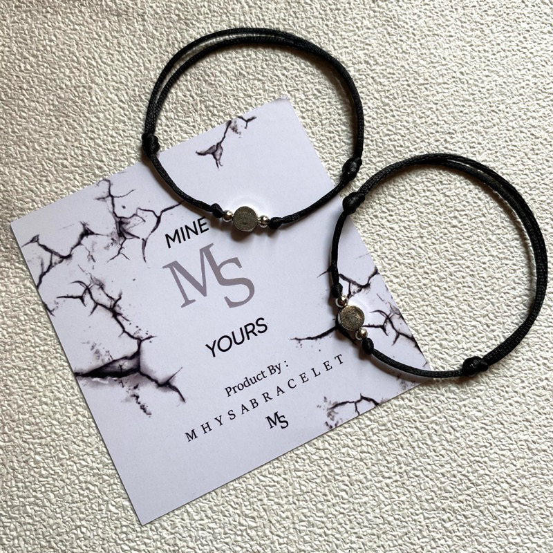 Jual Gelang Couple Kekinian Viral Circle Mote MINE & YOURS Gelang ...
