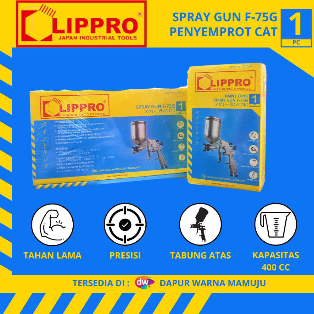 Jual Lippro Spray Gun Model F-75G (Spoit Lippro Tipe F-75G) | Shopee ...