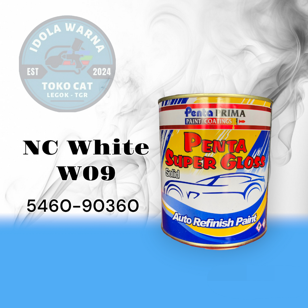 Jual Cat NC Penta Super gloss (Solid) NC White W09 - 5460-90360 / Kaleng | Shopee Indonesia