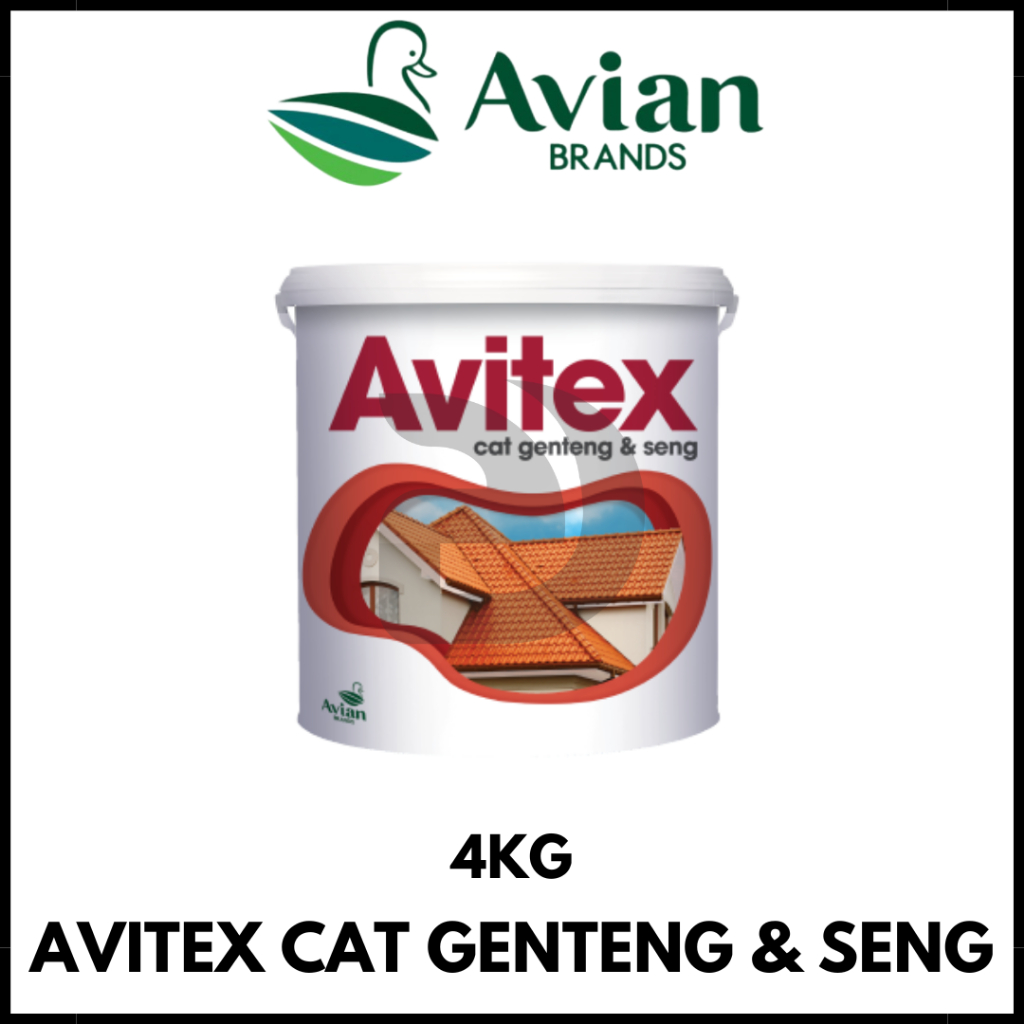 Jual Cat Genteng dan Seng Avitex Cat Genteng & Seng Galon 4Kg / AVIAN ...