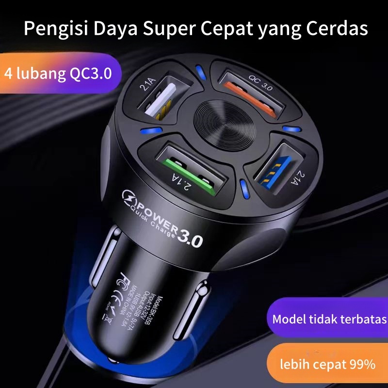 Jual Pengisi daya mobil pengisi daya cepat konversi pemantik rokok ...