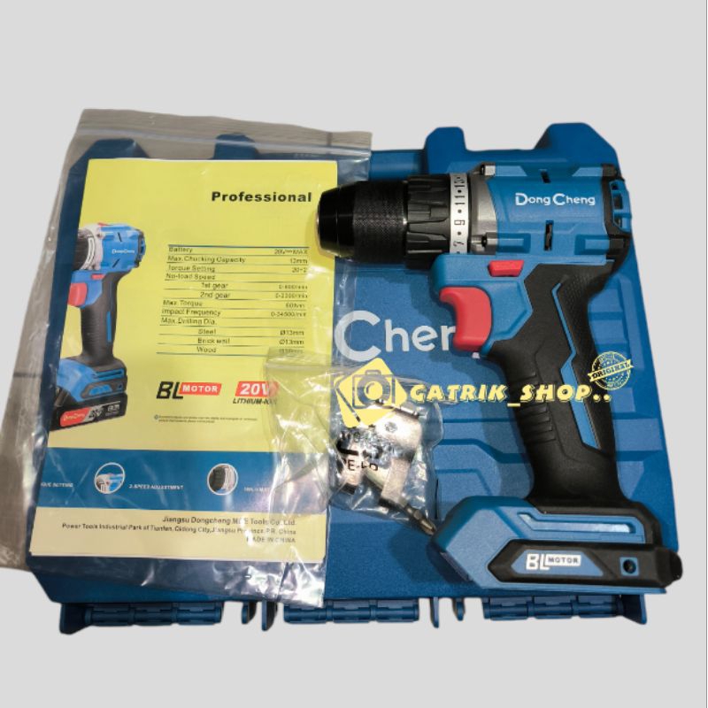 Jual Bor DongCheng DCJZ2060 20V Bor Baterai DongCheng 2060 Cordless ...