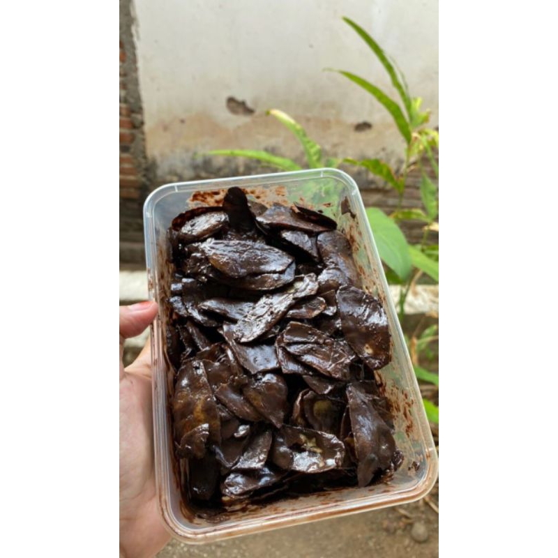 Jual KERIPIK PISANG KRISPY COKLAT LUMER ENAK MURAH 500ML | Shopee Indonesia