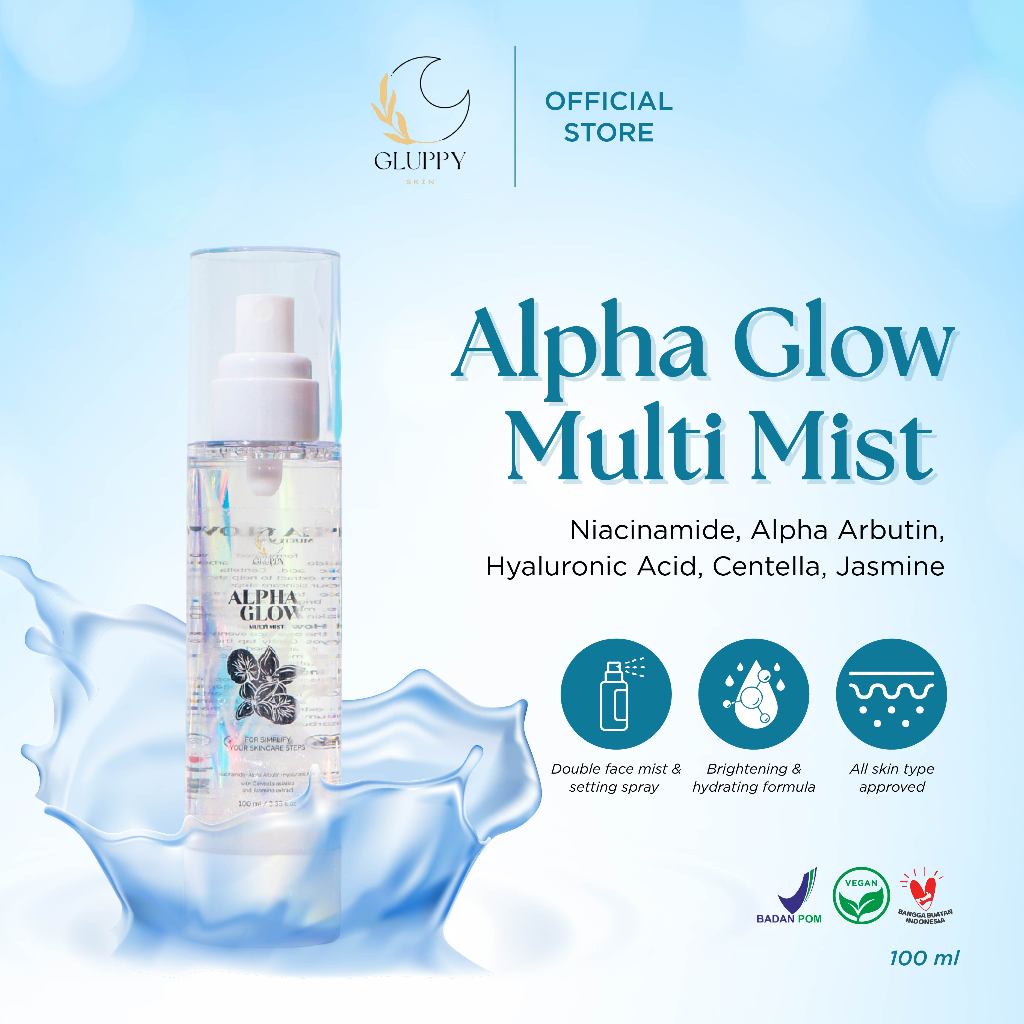 Jual GLUPPY SKIN - Alpha Glow Multi Mist | Shopee Indonesia