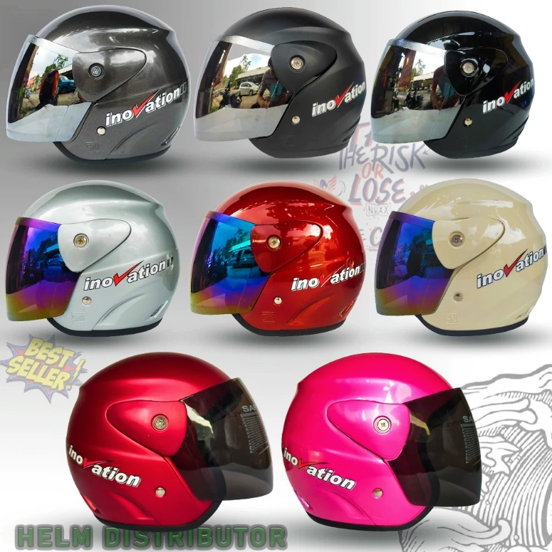 Jual HELM GM EVOLUTION MODEL GM ORIGINAL HELM HALF FACE DEWASA PREMIUM ...
