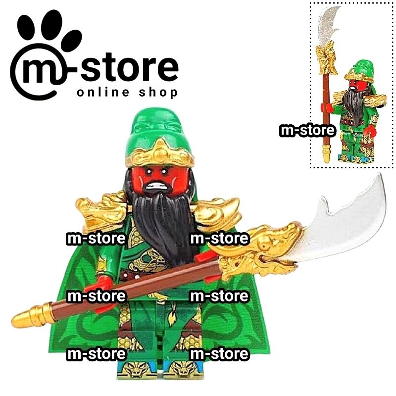 Jual brick three kingdoms guan yu mini toy figure | Shopee Indonesia