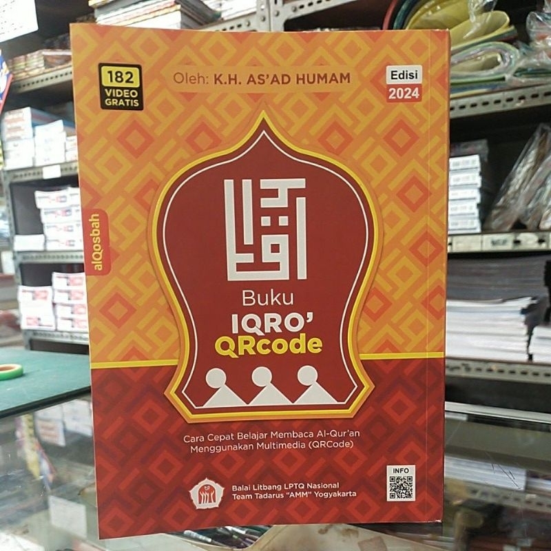 Jual Buku IQRO' QR Code Jilid 1-6 Edisi 2024 Ukuran A5 + 182 Video ...
