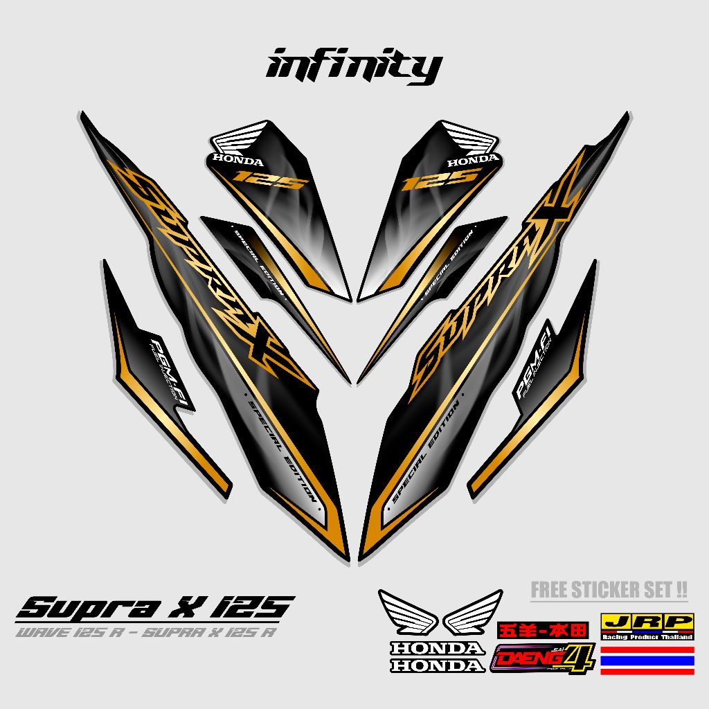 Jual STRIPING SUPRA X 125 R NEW / MTF 51 / STICKER SUPRA SUPRA X 125 FI ...