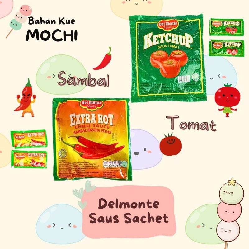 Jual Saos Sachet Delmonte / Saus Extra Hot Saus Tomat Sachet | Shopee ...