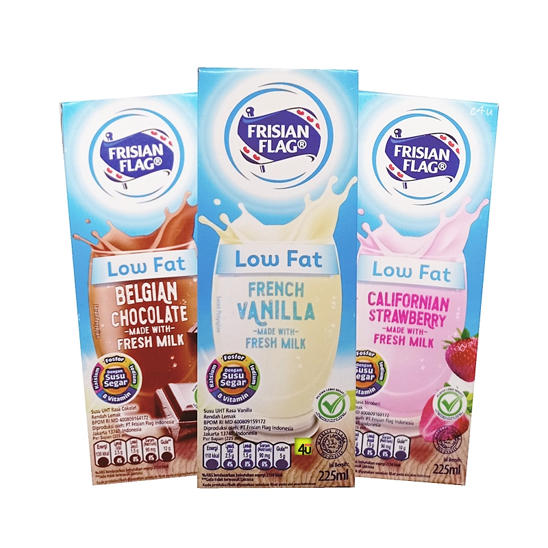 Jual Frisian Flag PURE - Susu UHT Low Fat - 225 ml | Shopee Indonesia