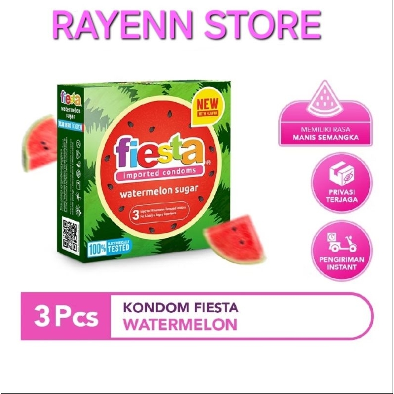 Jual Kondom Fiesta Watermelon ( Privasi dijamin aman ) | Shopee Indonesia