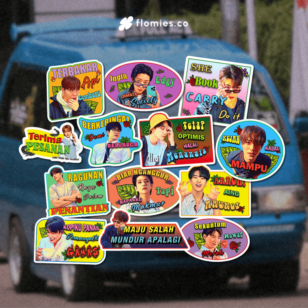 Jual [ Isi 13 pcs Stiker ] SEVENTEEN SVT Sticker Angkotz Pack Ver.1 ...