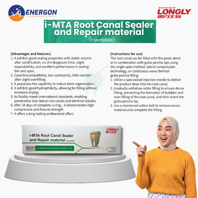 Jual bioceramic / i-MTA root canal sealer and repair material/ longly ...