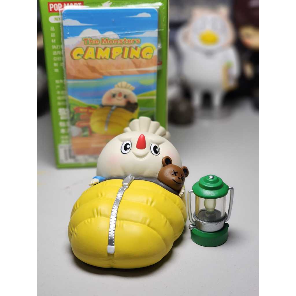Jual POP MART The Monsters LABUBU Camping Series Blind Box - spooky sleeping bag | Shopee Indonesia