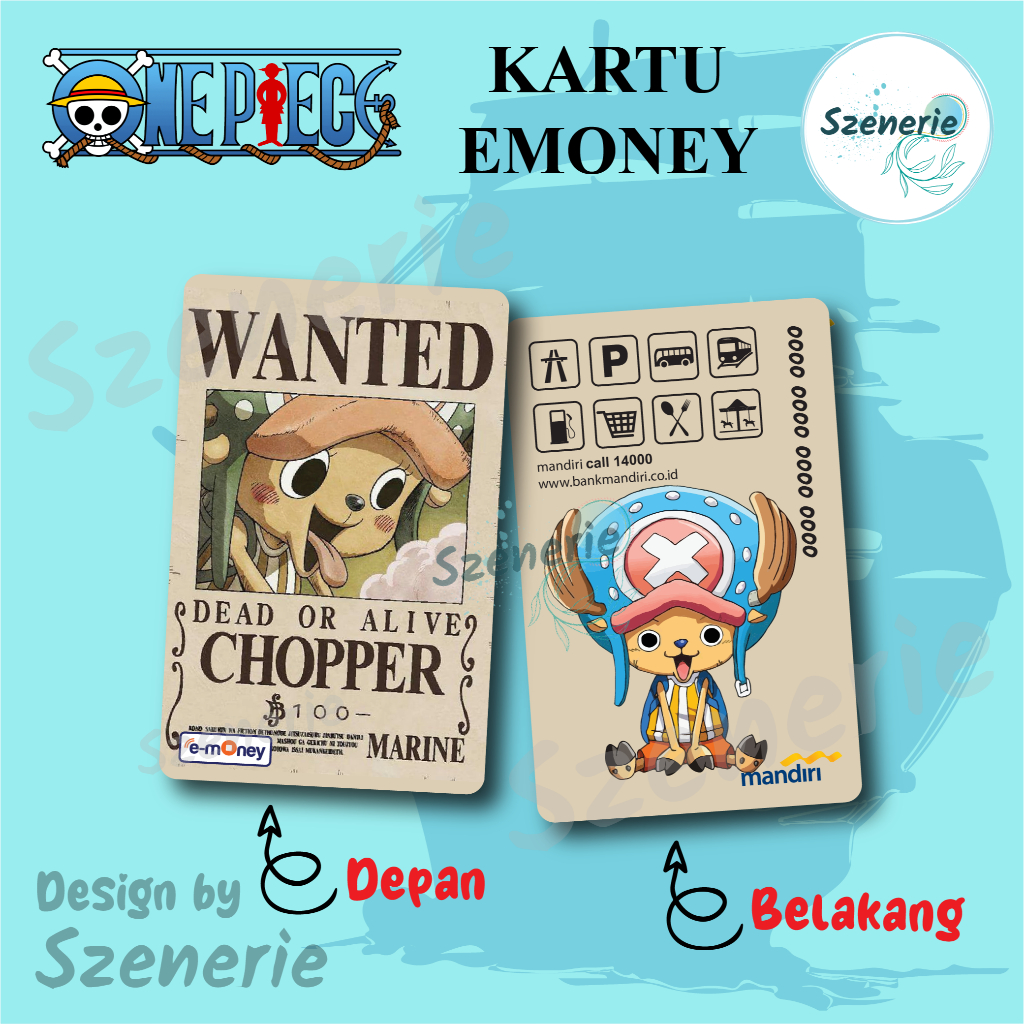 Jual [szenerie] Kartu Emoney Chopper One Piece Flazz gen 2 E-toll E ...