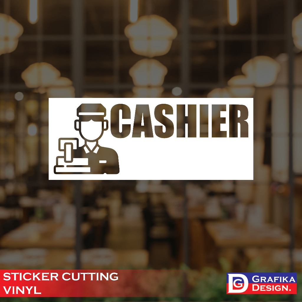 Jual Stiker CASHIER Cutting Sticker Kasir Resto Cafe | Shopee Indonesia