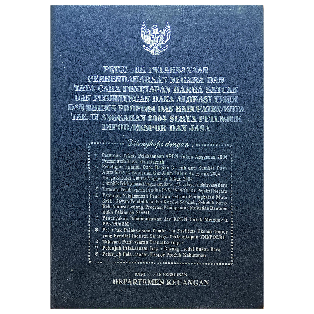 Jual Buku Petunjuk Teknis Pelaksanaan APBN Tahun Anggaran 2004 | Shopee ...