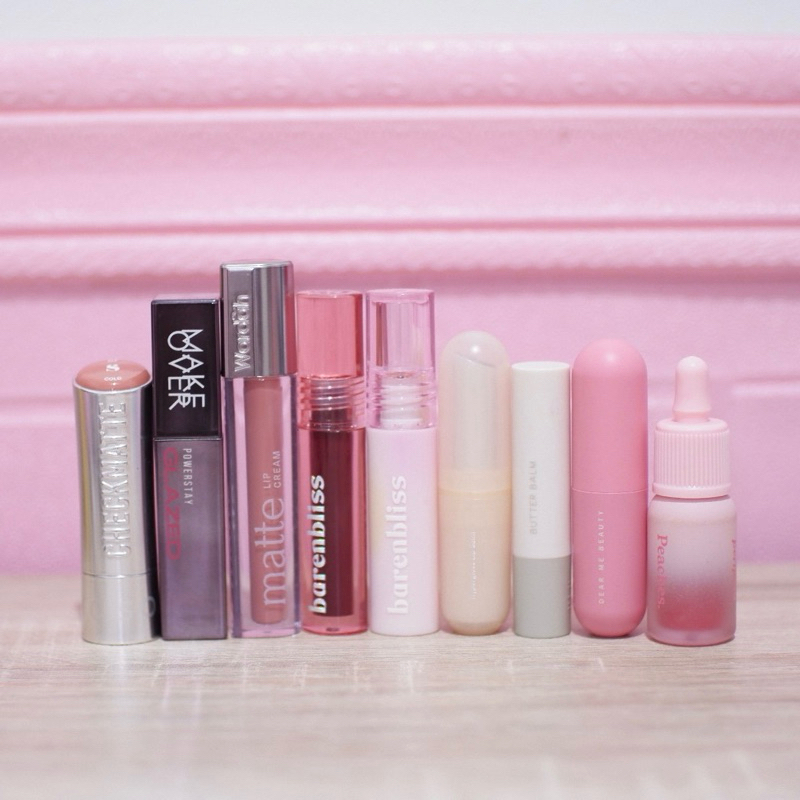 Jual preloved makeup airy ink tint, lipbalm, wardah exclusive matte ...