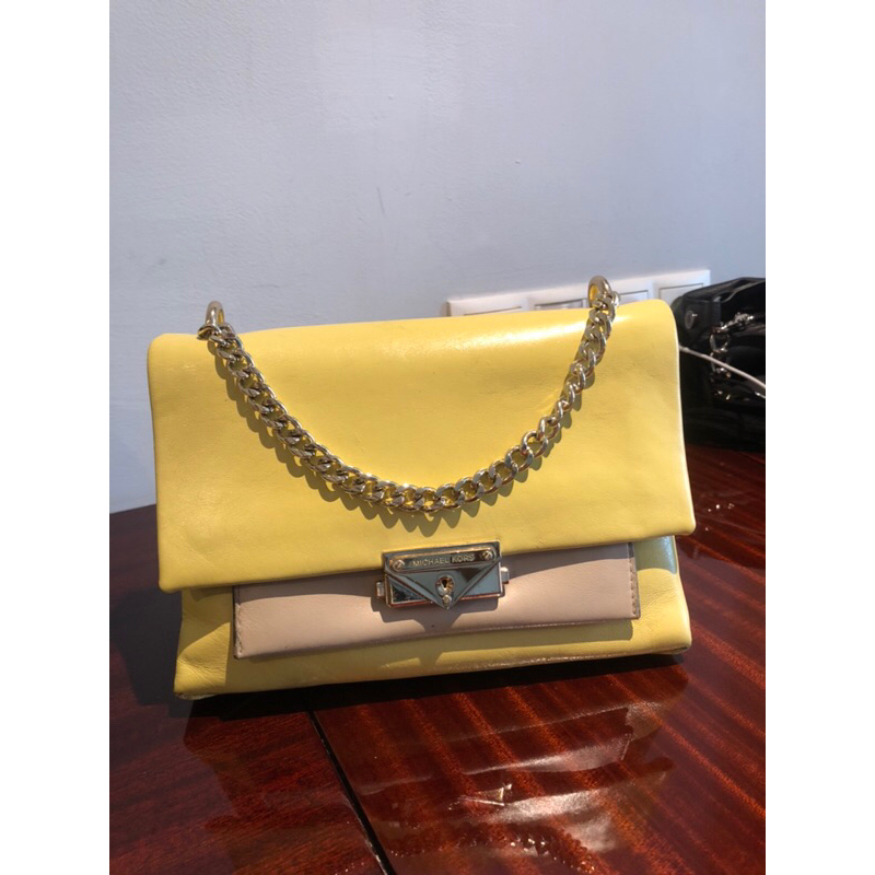 Jual Tas MK cece two tone dua warna. Tas PL warna kuning abu. | Shopee ...