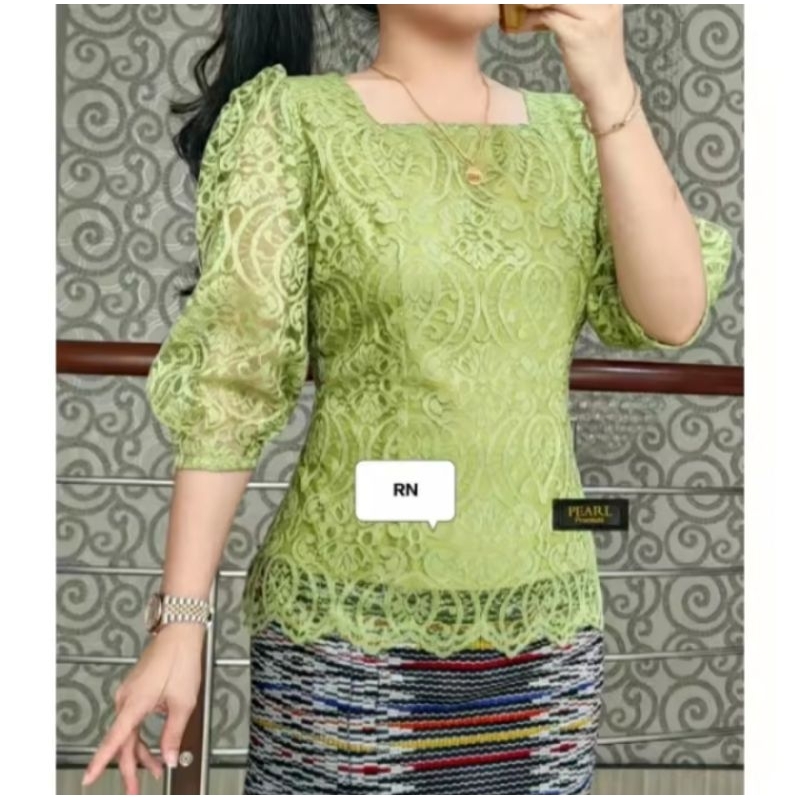 Jual Blus kebaya brokat model TANGAN KERUT TERBARU!!.Blus kebaya brokat ...