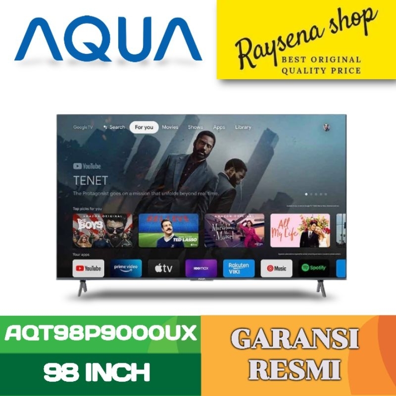 Jual AQUA 98 inch 4K UHD ANDROID SMART TV Dolby Atmos AQT98P900UX ...